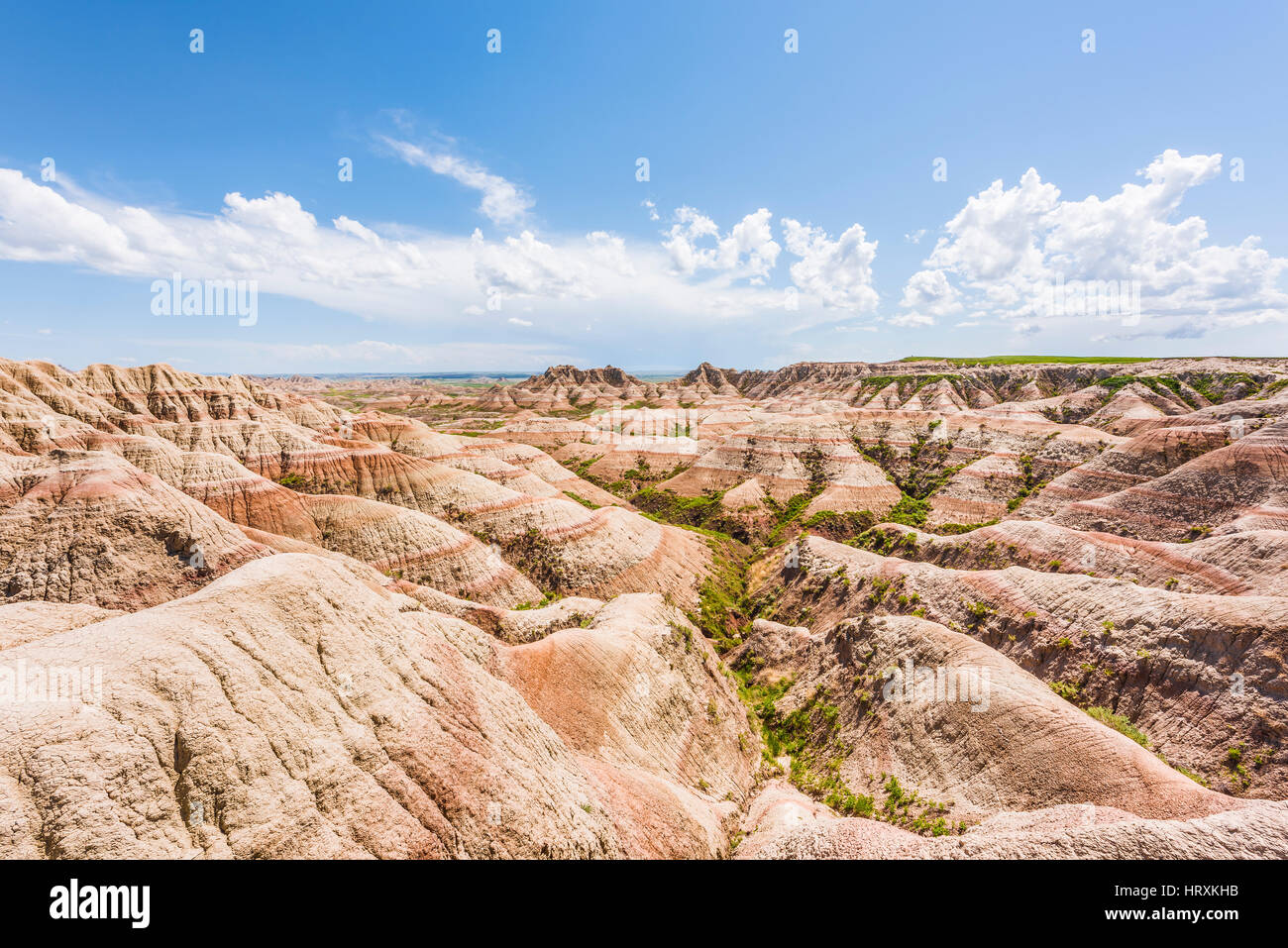 Badlands red canyons in South Dakota Stock Photo - Alamy
