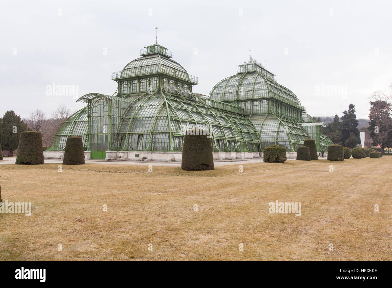 Palm House or Palmenhaus in the Schönbrunn palace gardens, Vienna ...