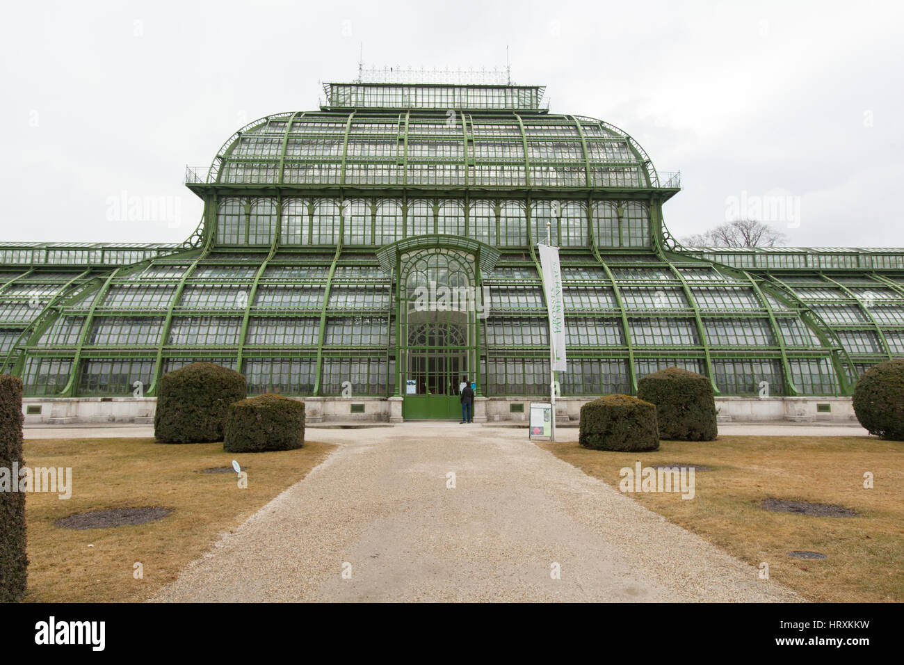 Palm House or Palmenhaus in the Schönbrunn palace gardens, Vienna ...