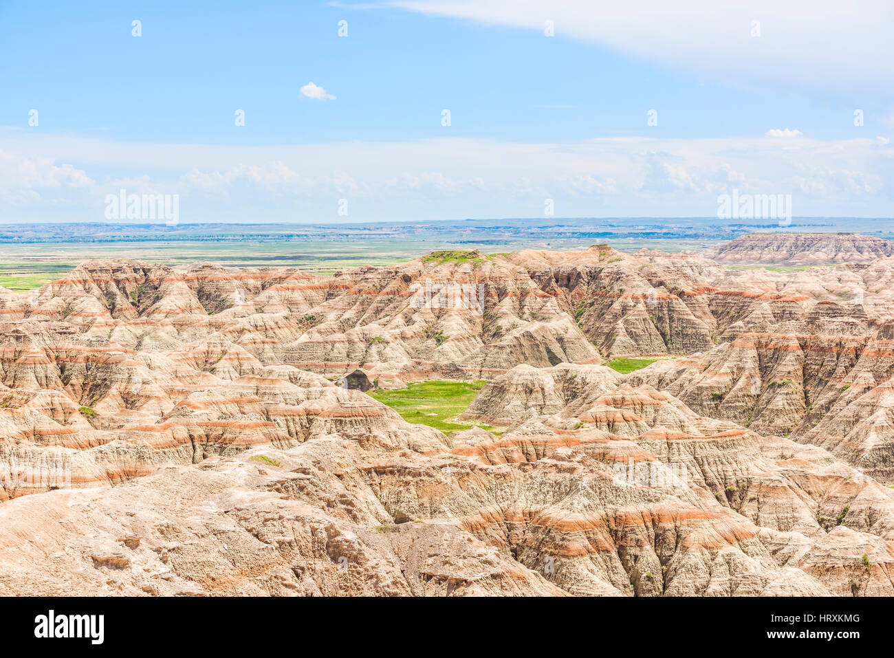 Badlands red canyons in South Dakota Stock Photo - Alamy