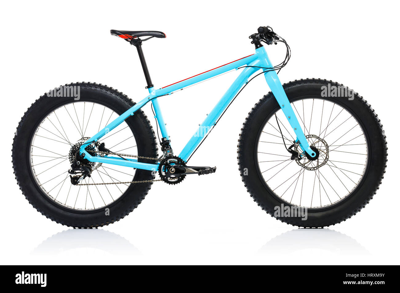 New blue bicycle isolated on a white background Stock Photo - Alamy