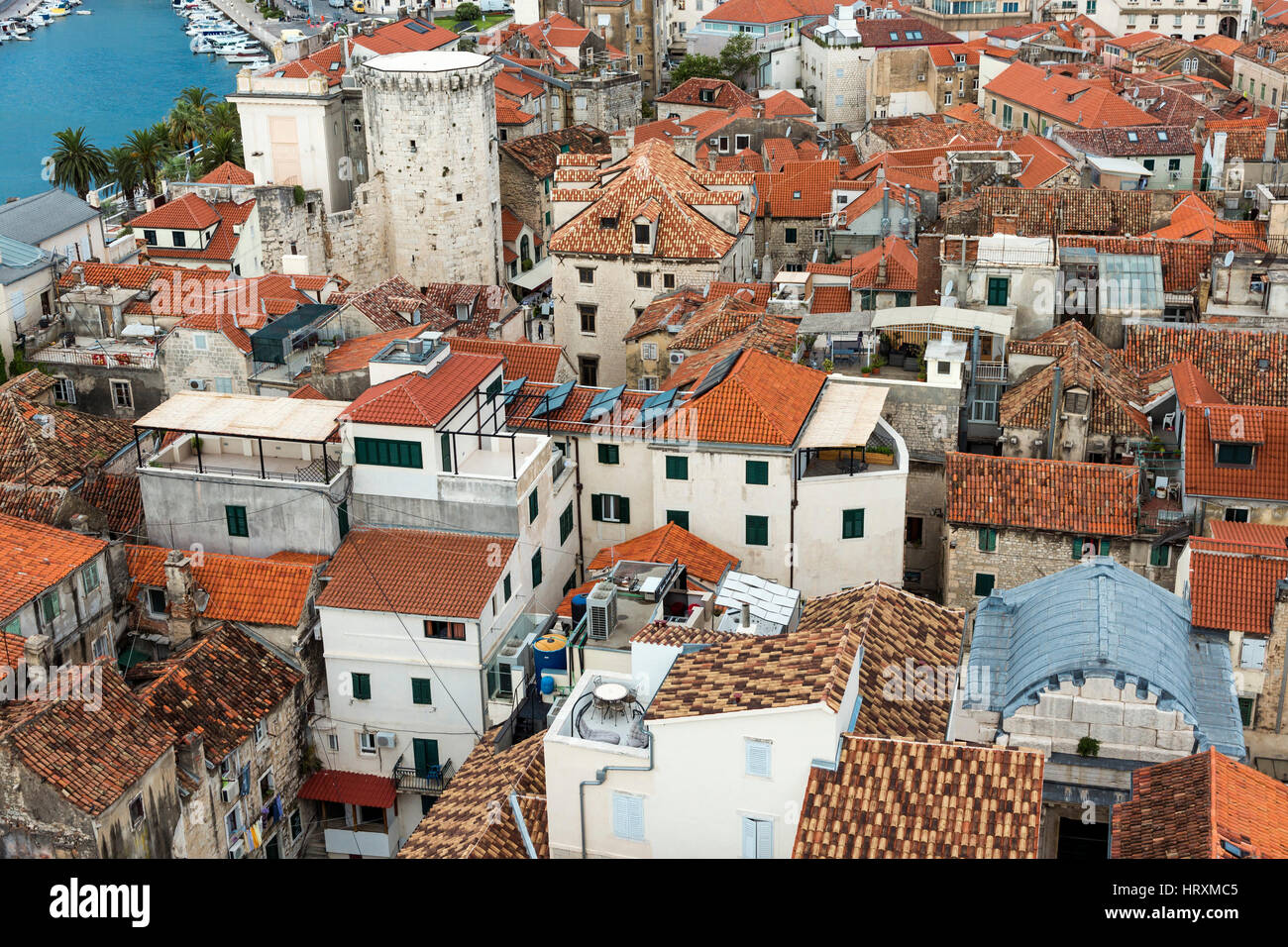 Sights of Croatia. Beautiful city Split. Croatian paradise Stock Photo ...