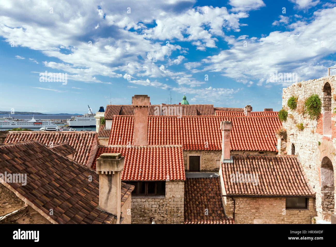 Sights of Croatia. Beautiful city Split. Croatian paradise Stock Photo ...