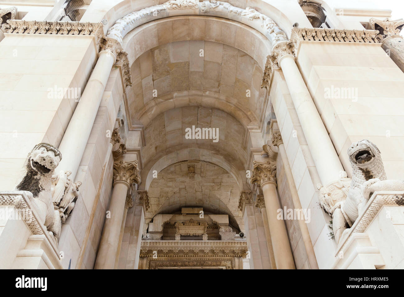 Sights of Croatia. Beautiful city Split. Croatian paradise. Catholic ...