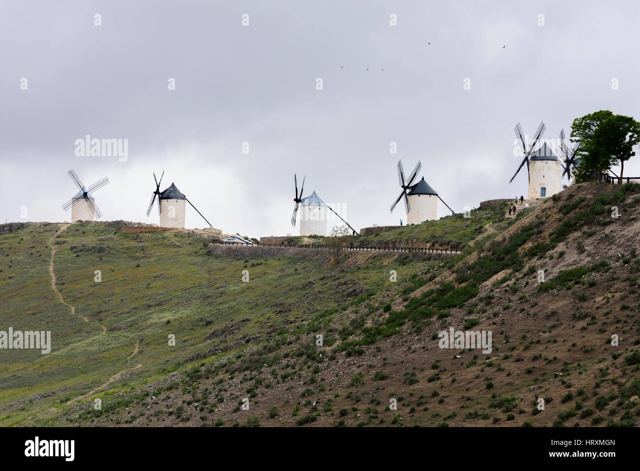 The famous mills of Consuegra, province of Toledo, Castile-La Mancha ...