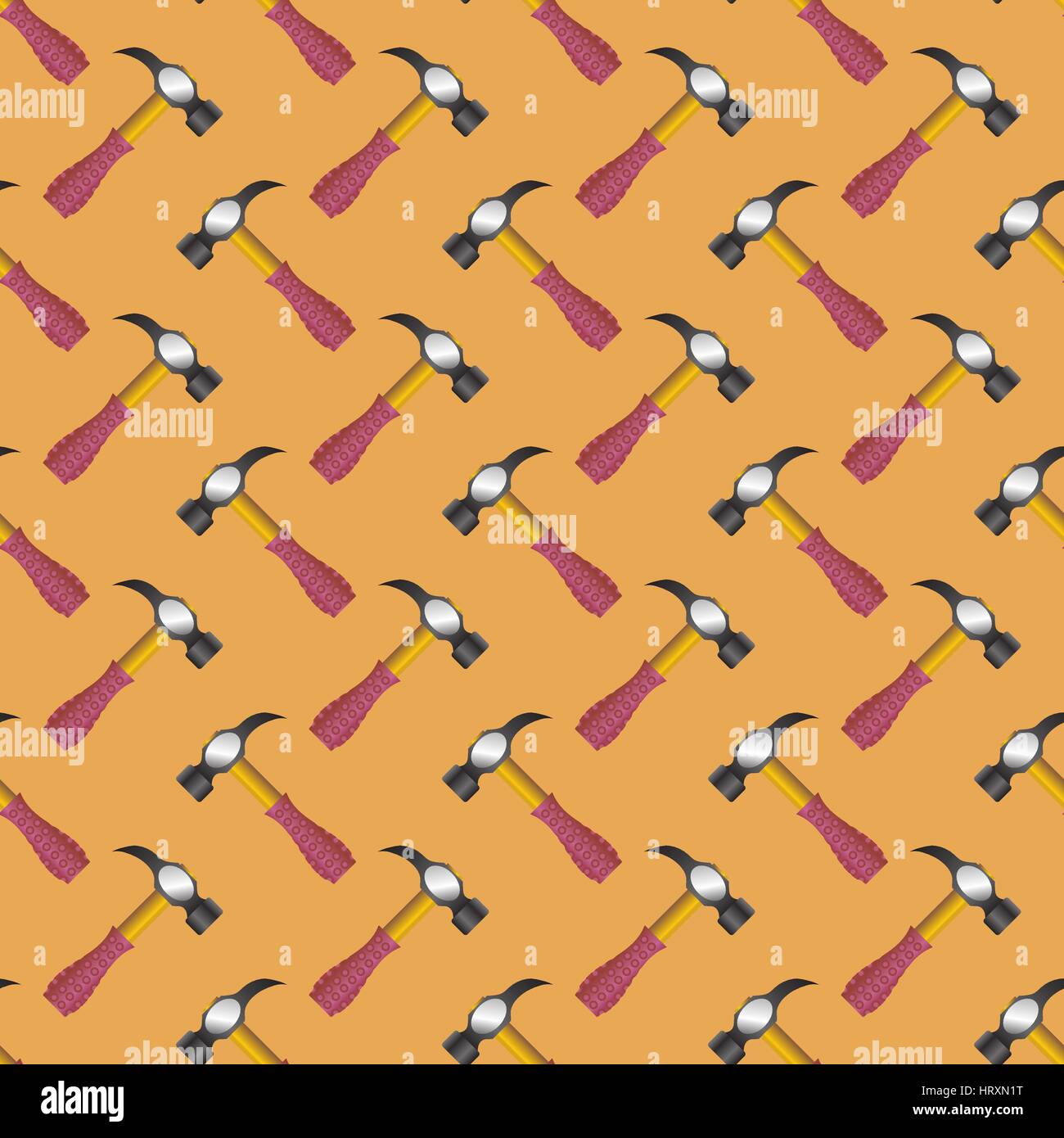 Hammer Icon Seamless Pattern Stock Vector Image & Art - Alamy