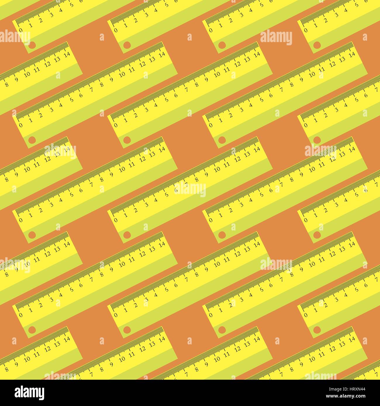 Yellow Wooden Ruler Seamless Pattern Stock Vector Image & Art - Alamy