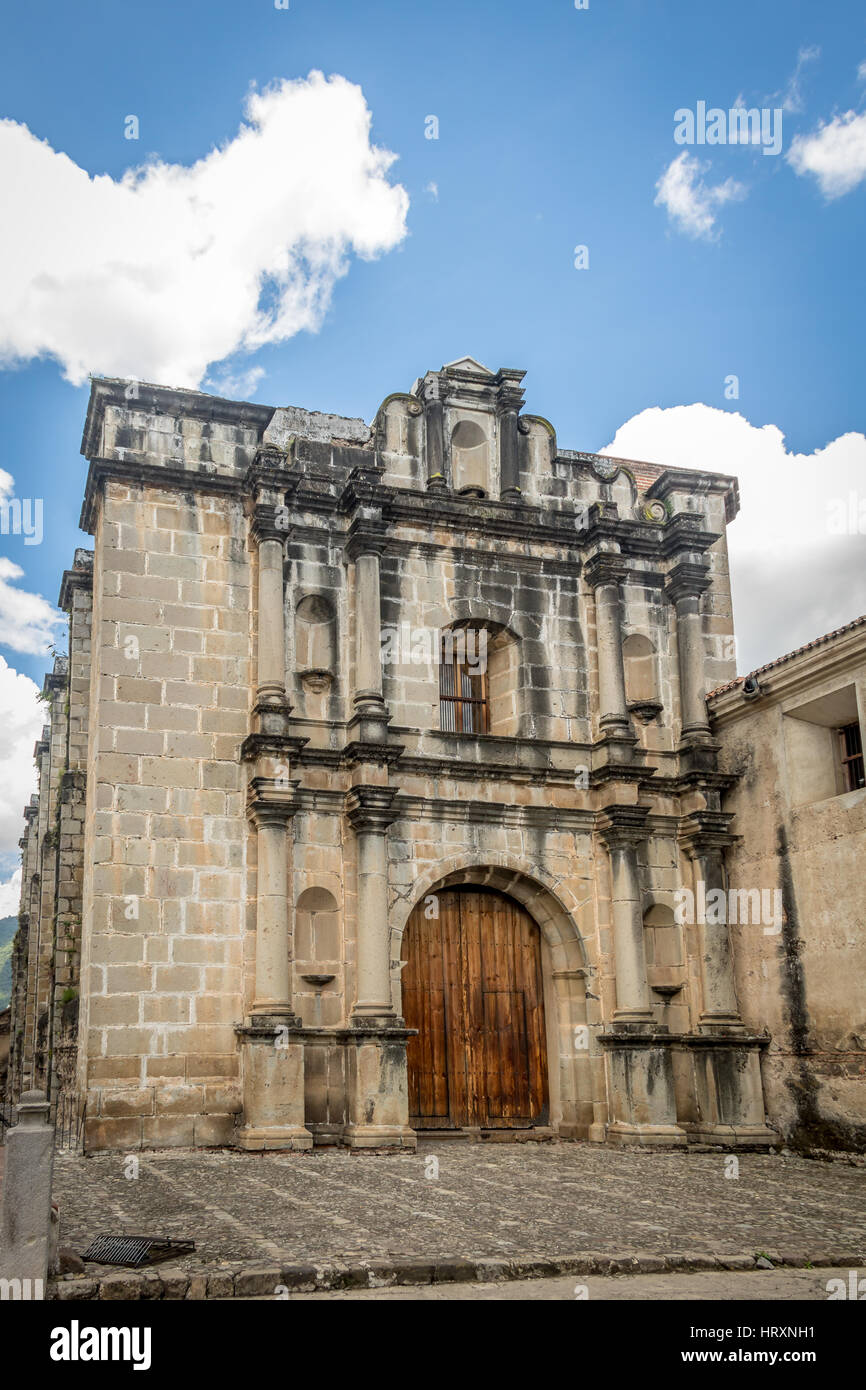 Las Capuchinas convent ruins - Antigua, Guatemala Stock Photo - Alamy