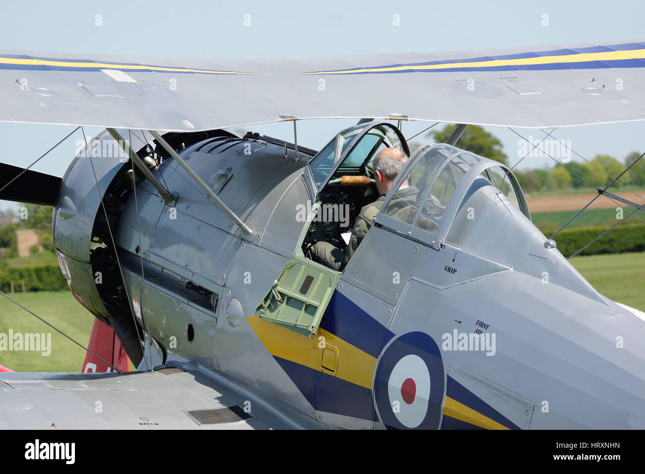 1938 Gloster Gladiator Mk.1, L8032, G-AMRK wearing the RAF 73 Squadron ...