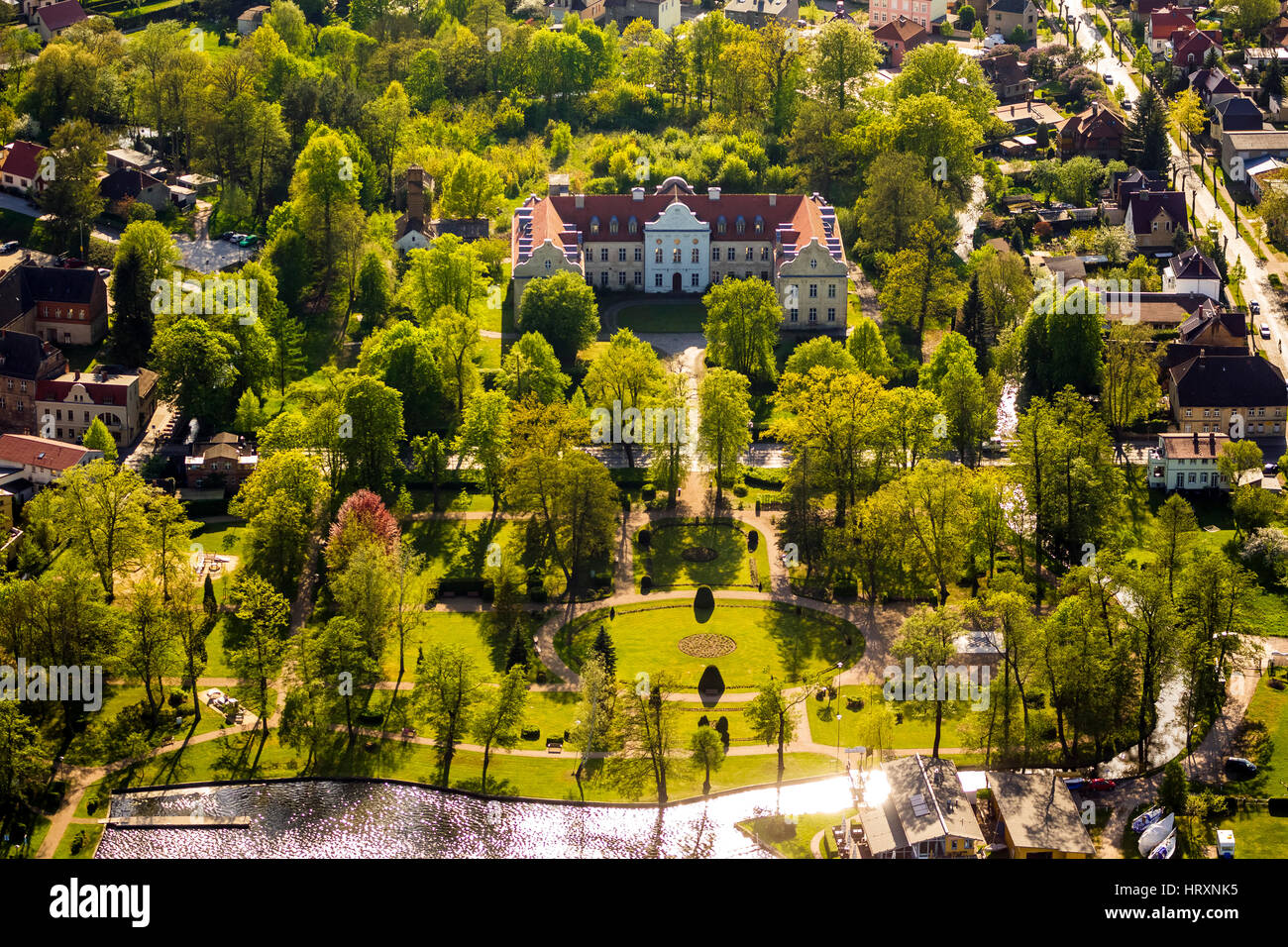 Castle Fürstenberg Havel, Fürstenberg / Havel, Mecklenburg Lake ...