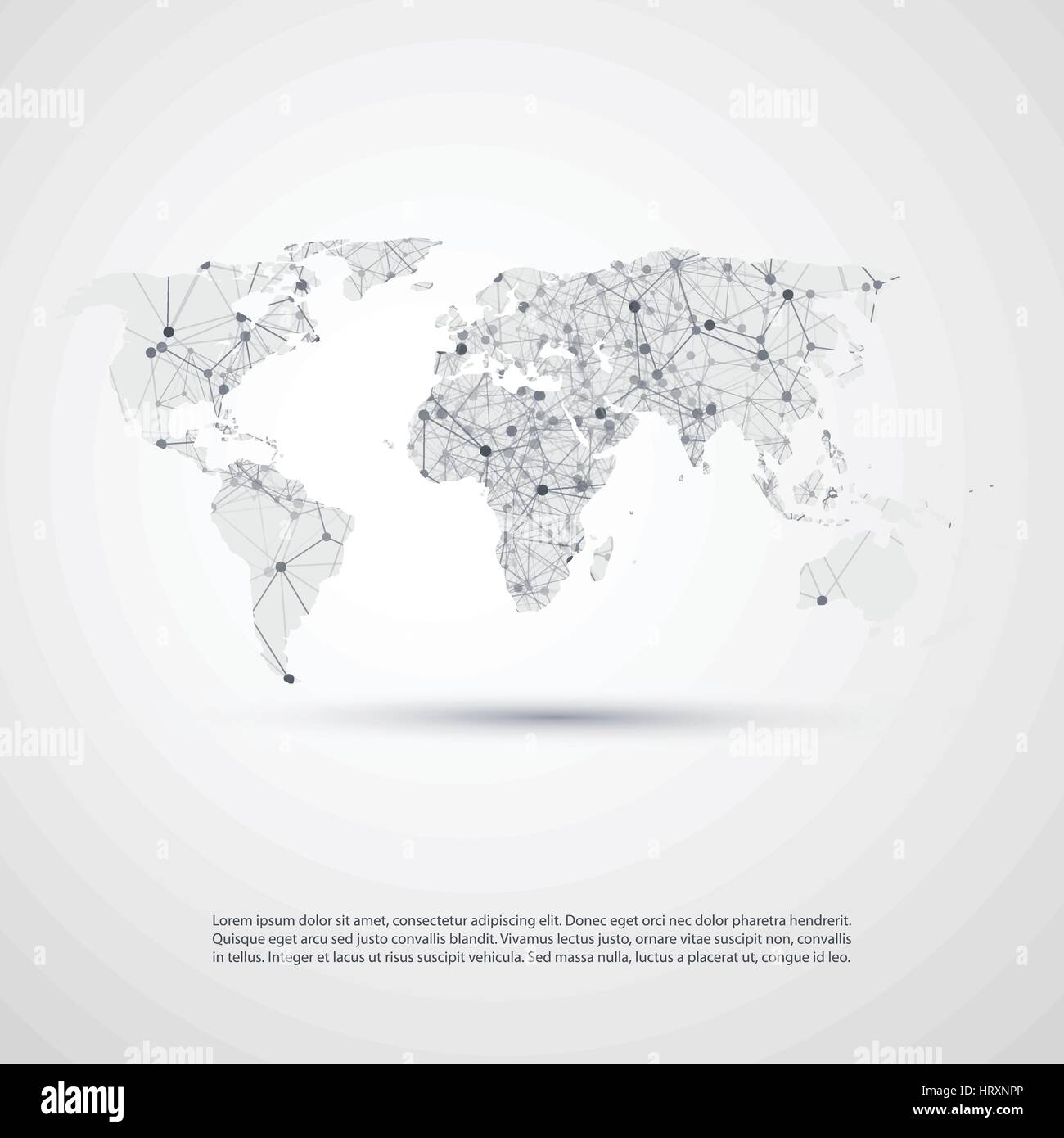 Cloud Computing and Networks, Technology Concept with World Map ...