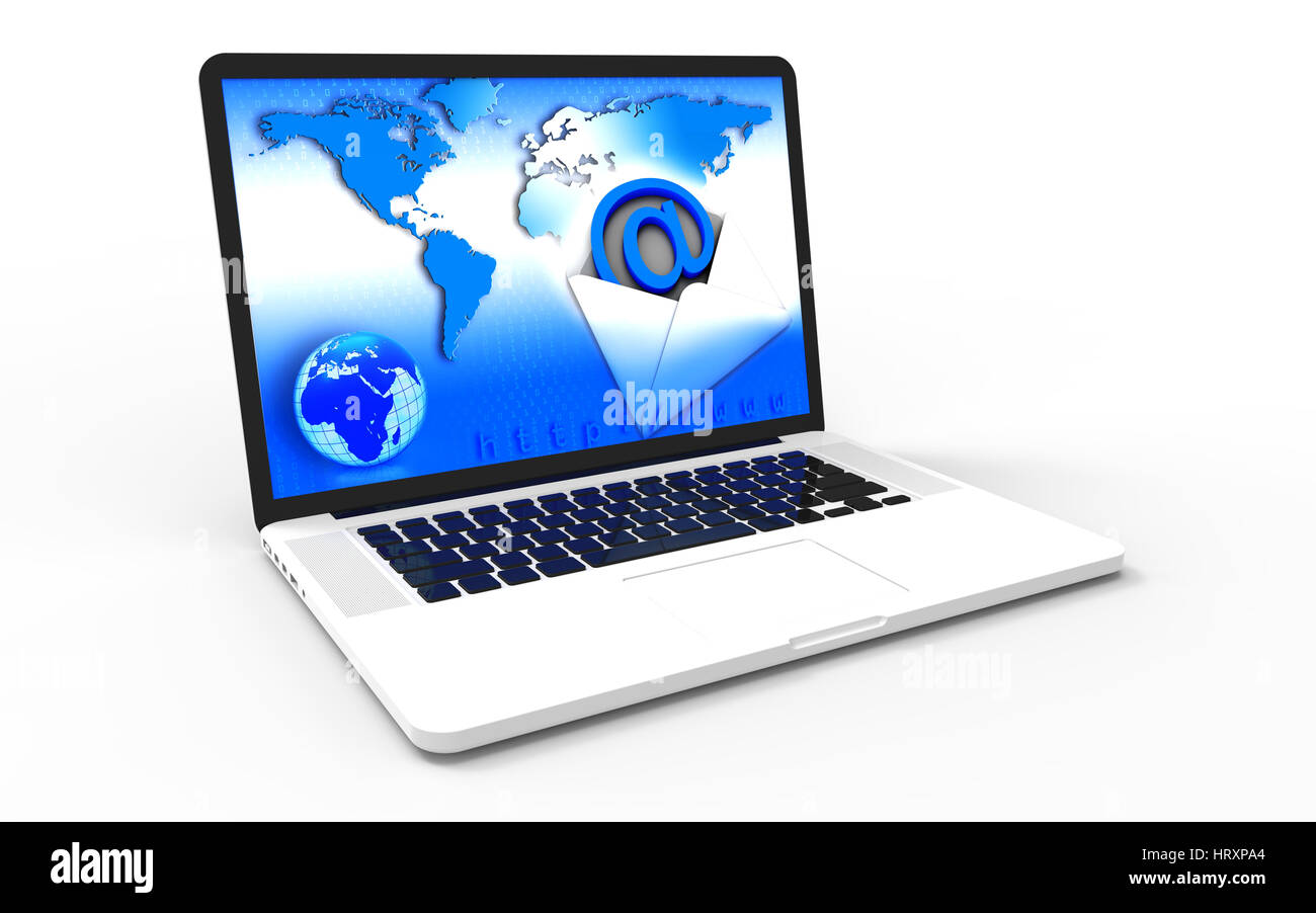 Blue globe computer keyboard background hi-res stock photography and ...