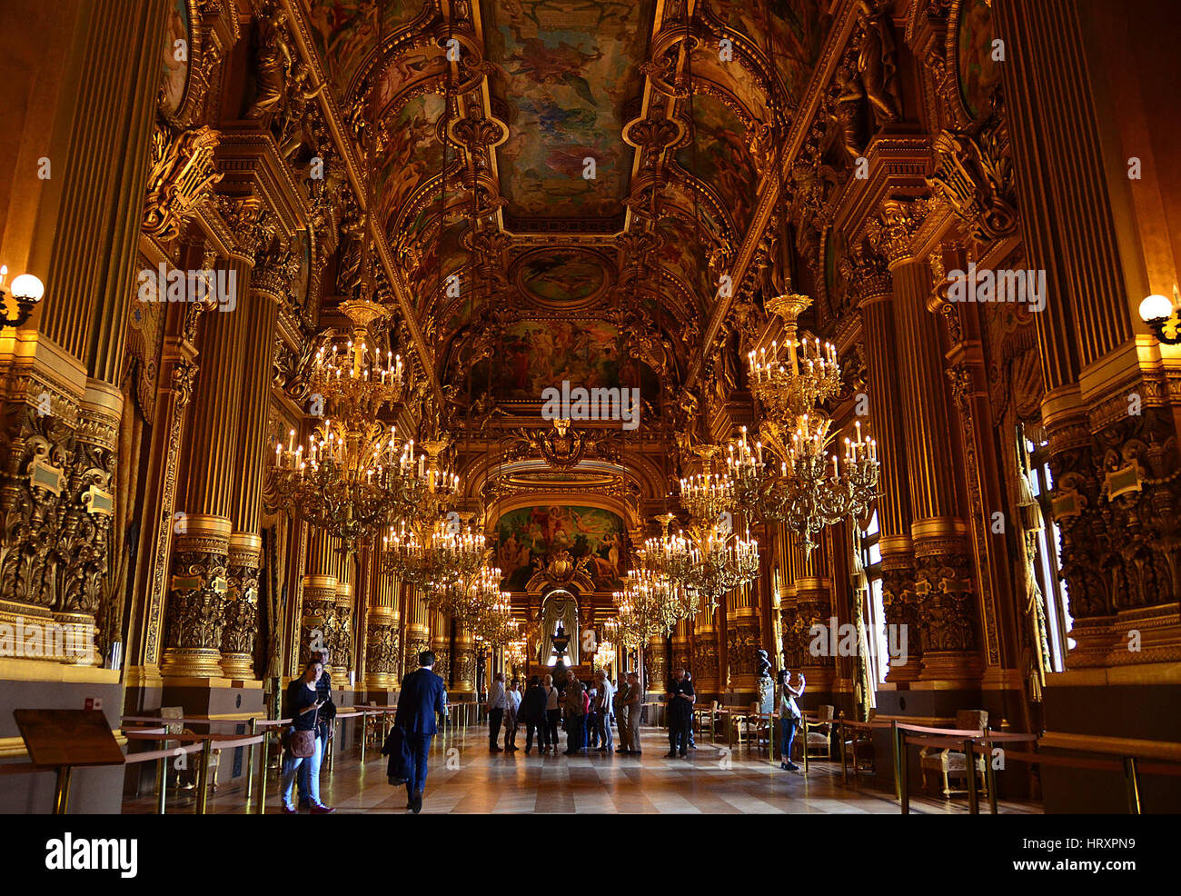 Mirror Room, Opera house, Paris, France Stock Photo - Alamy