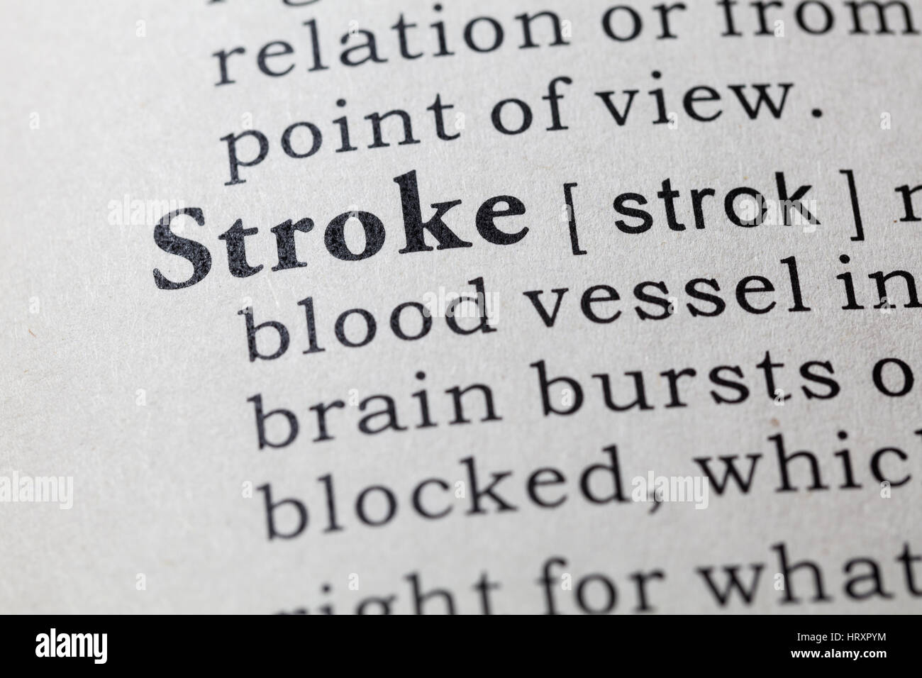 Fake Dictionary, Dictionary definition of the word stroke. including ...