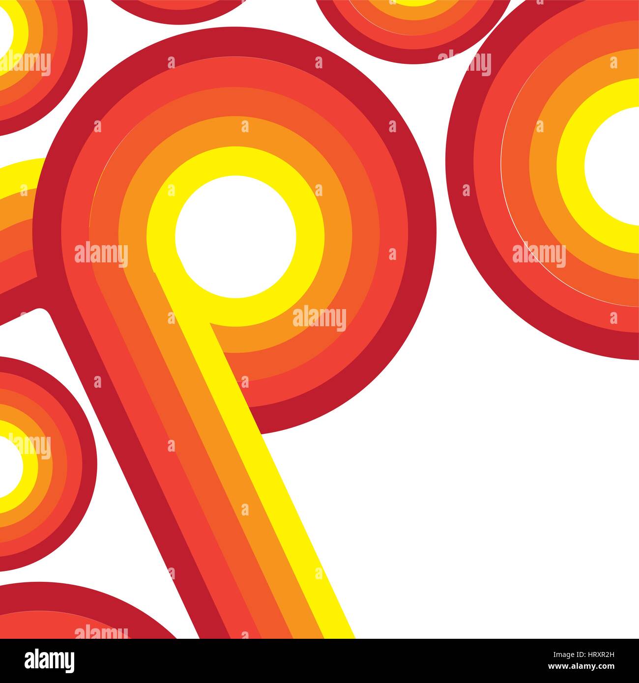 orange abstract retro lines and curved with splash color Stock Vector ...