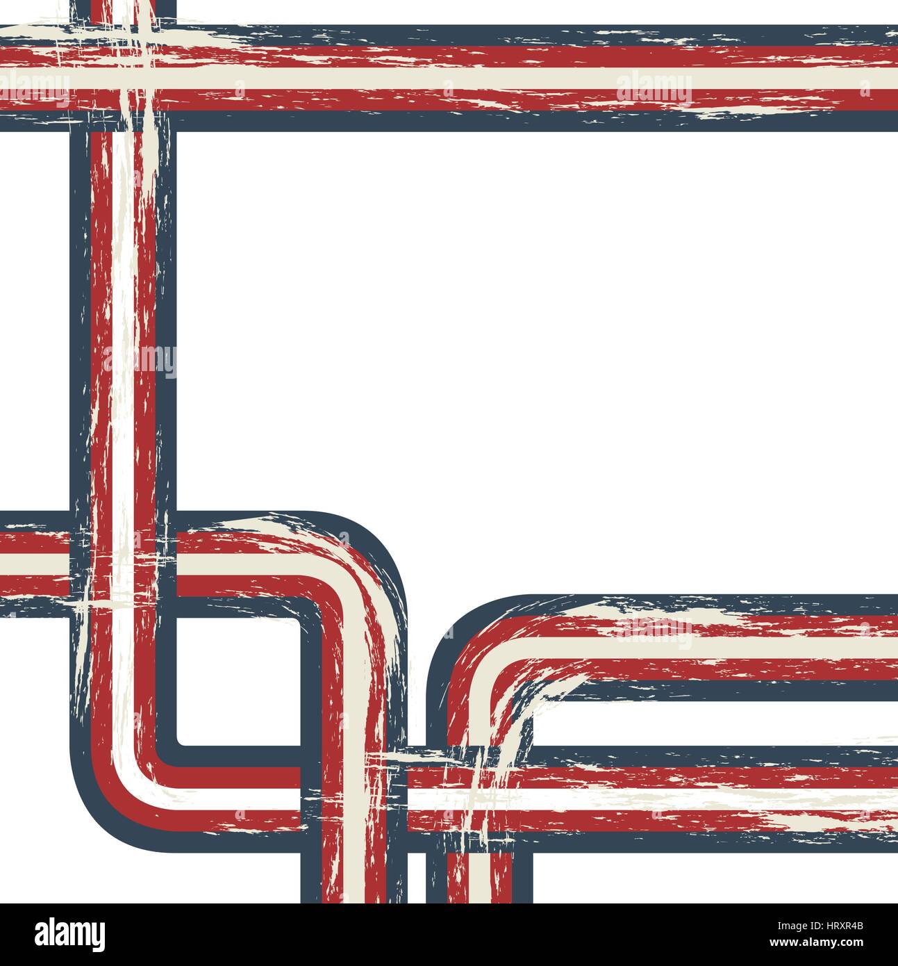 colored abstract retro lines with grunge texture Stock Vector Image ...