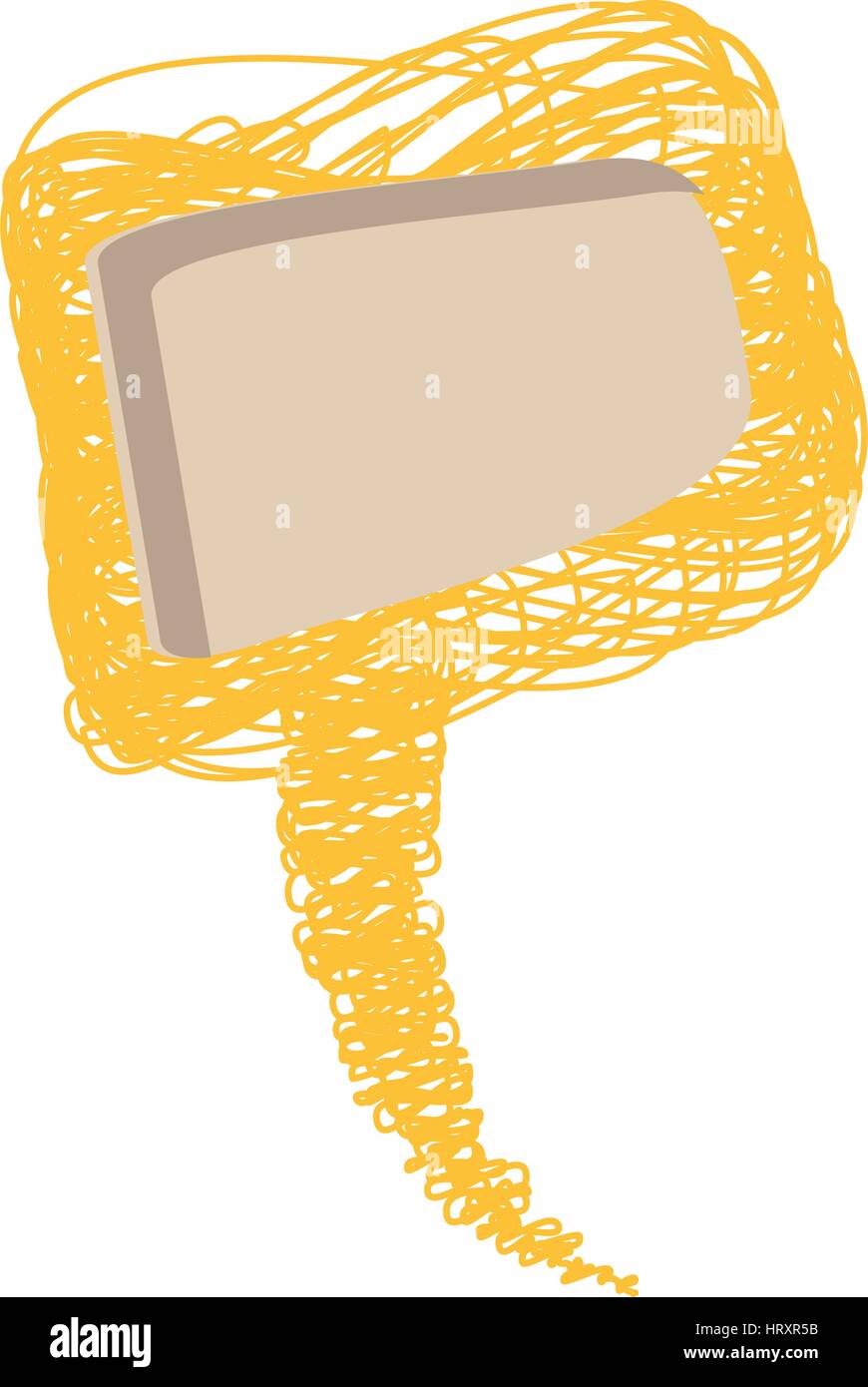 yellow scribble square dialog box design Stock Vector Image & Art - Alamy