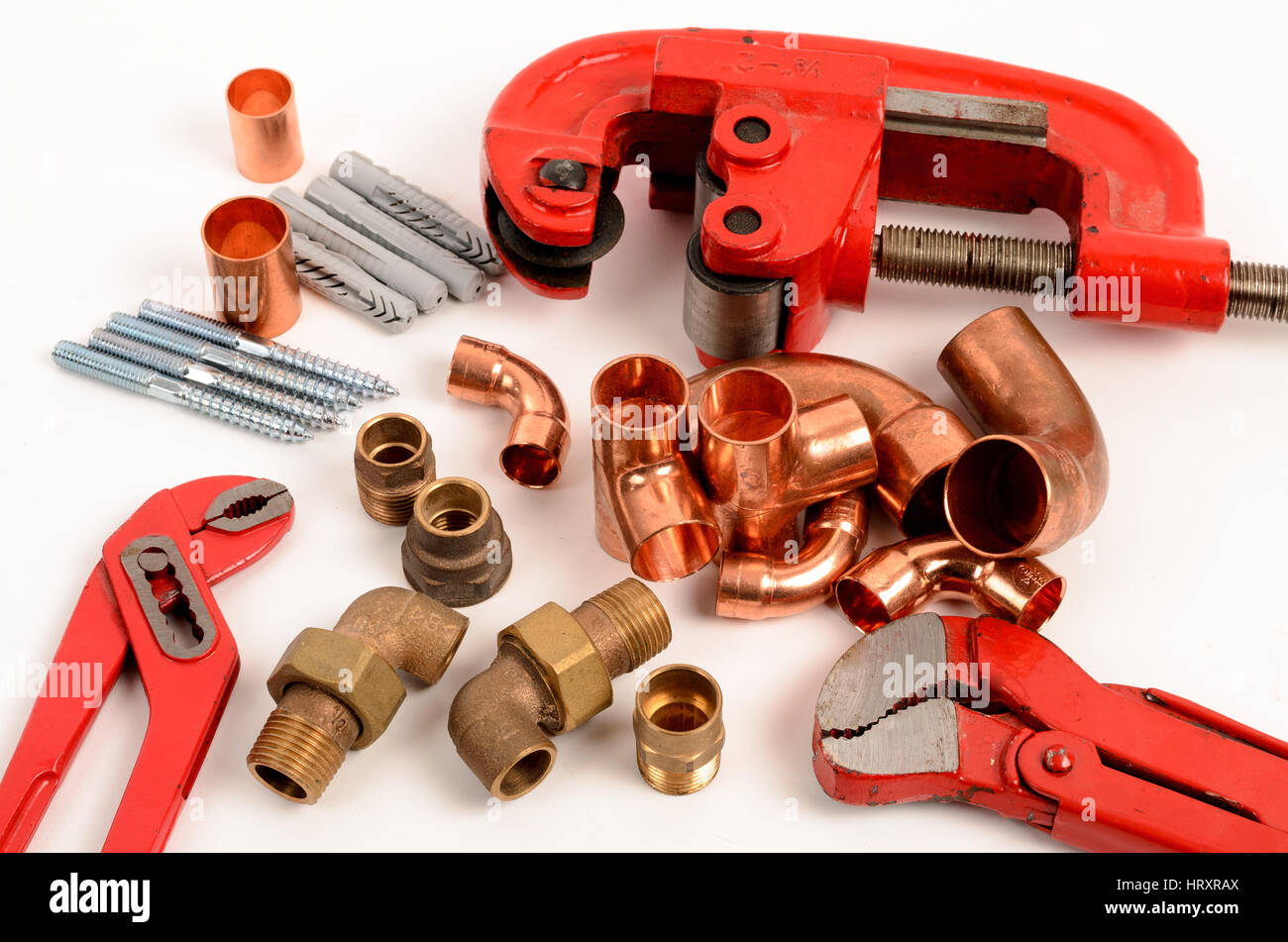 Tools for copper installation Stock Photo - Alamy