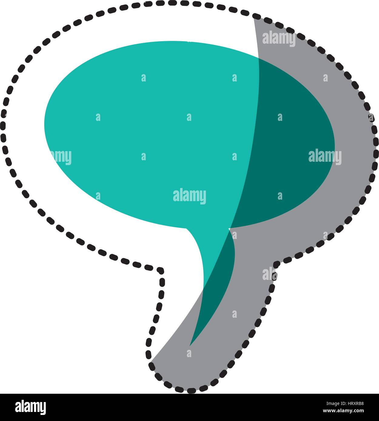 sticker colorful balloon dialog box design Stock Vector Image & Art - Alamy