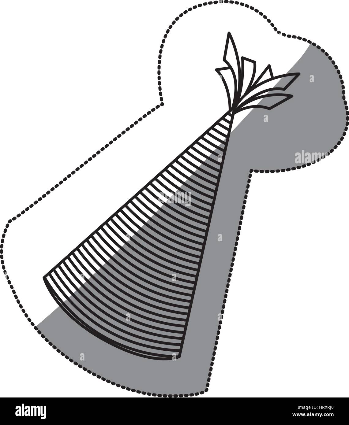 Party cone icon outline Stock Vector Images - Alamy