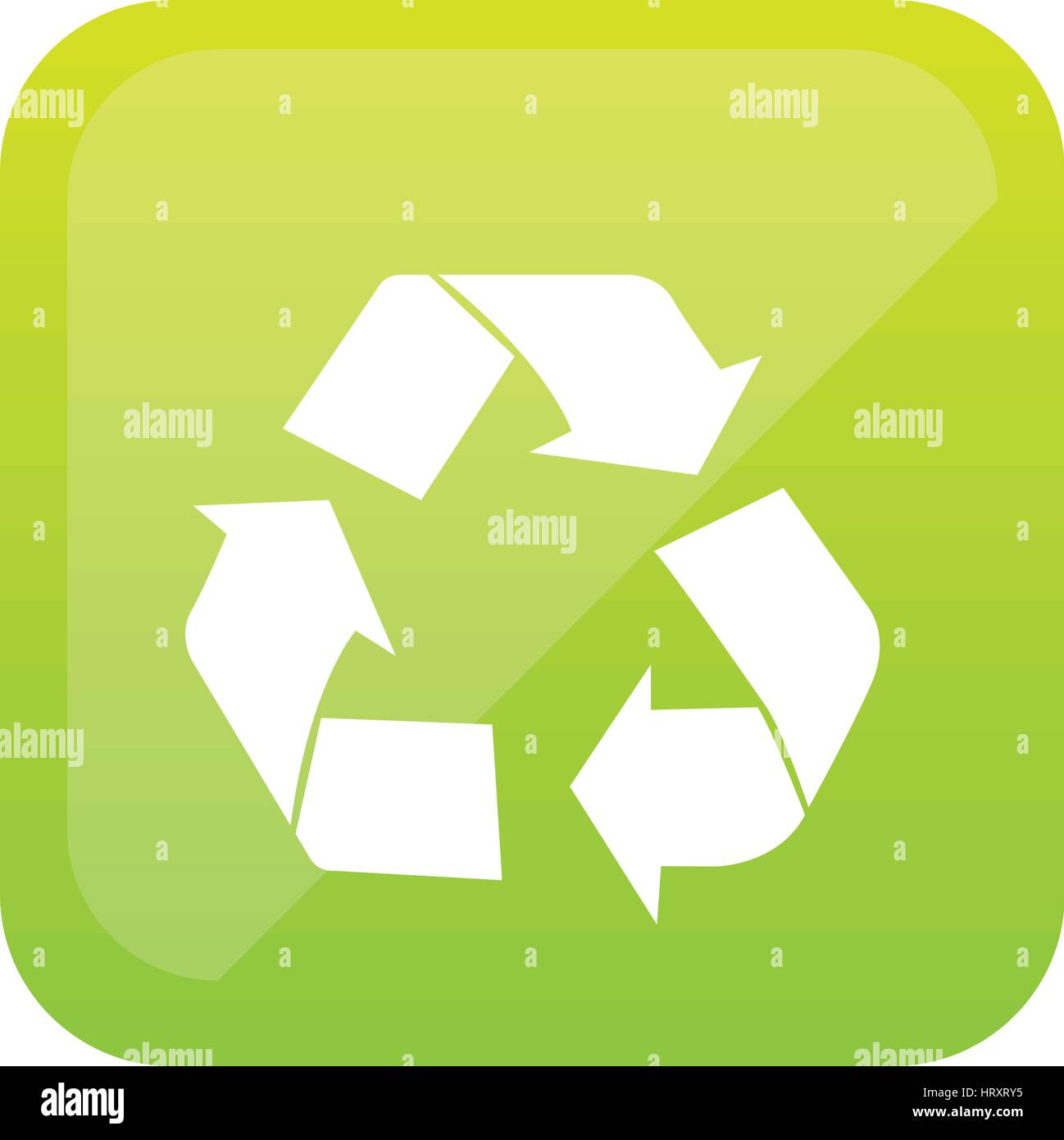 color square with recycling icon Stock Vector Image & Art - Alamy
