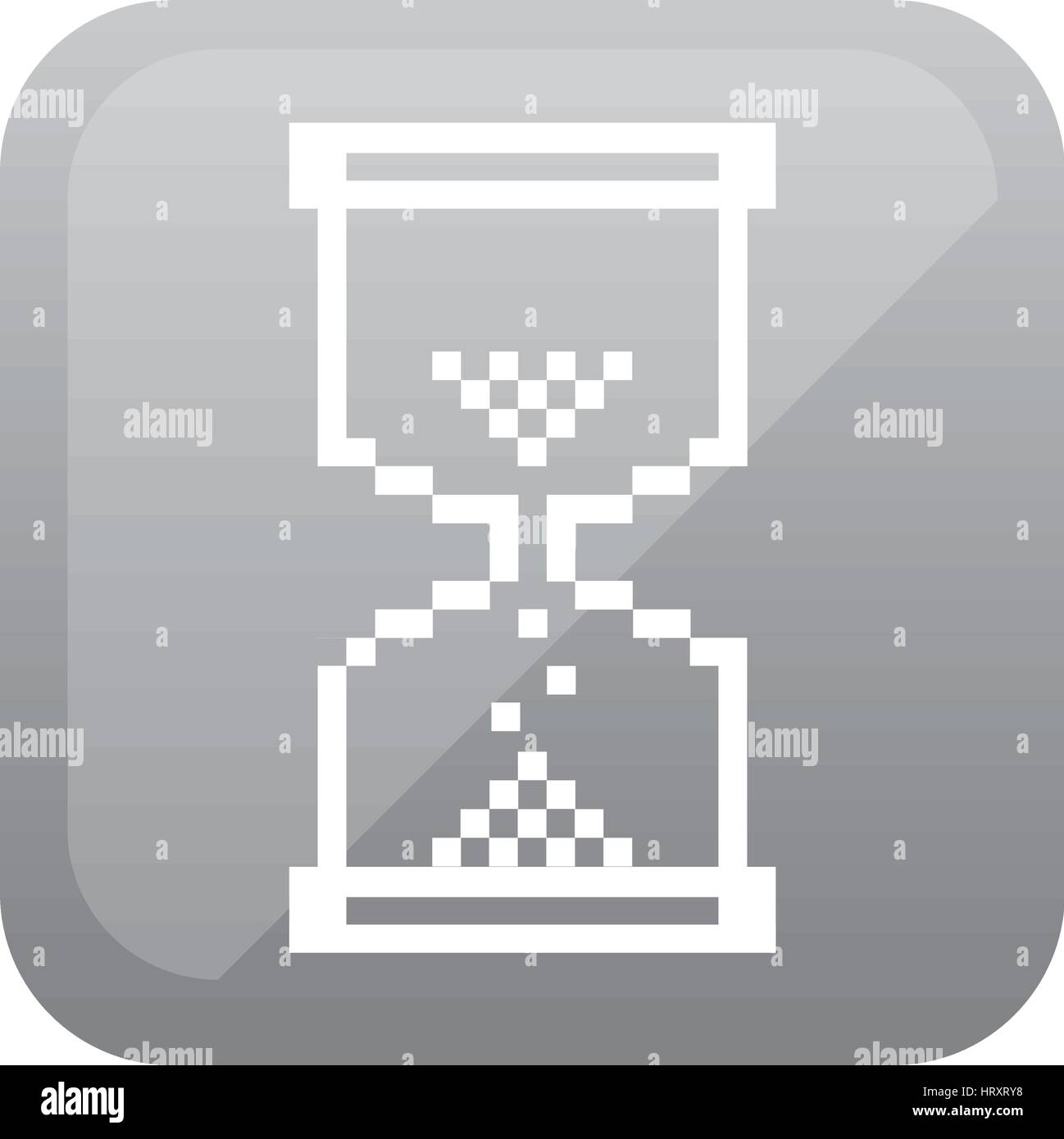grayscale square with hourglass icon Stock Vector Image & Art - Alamy