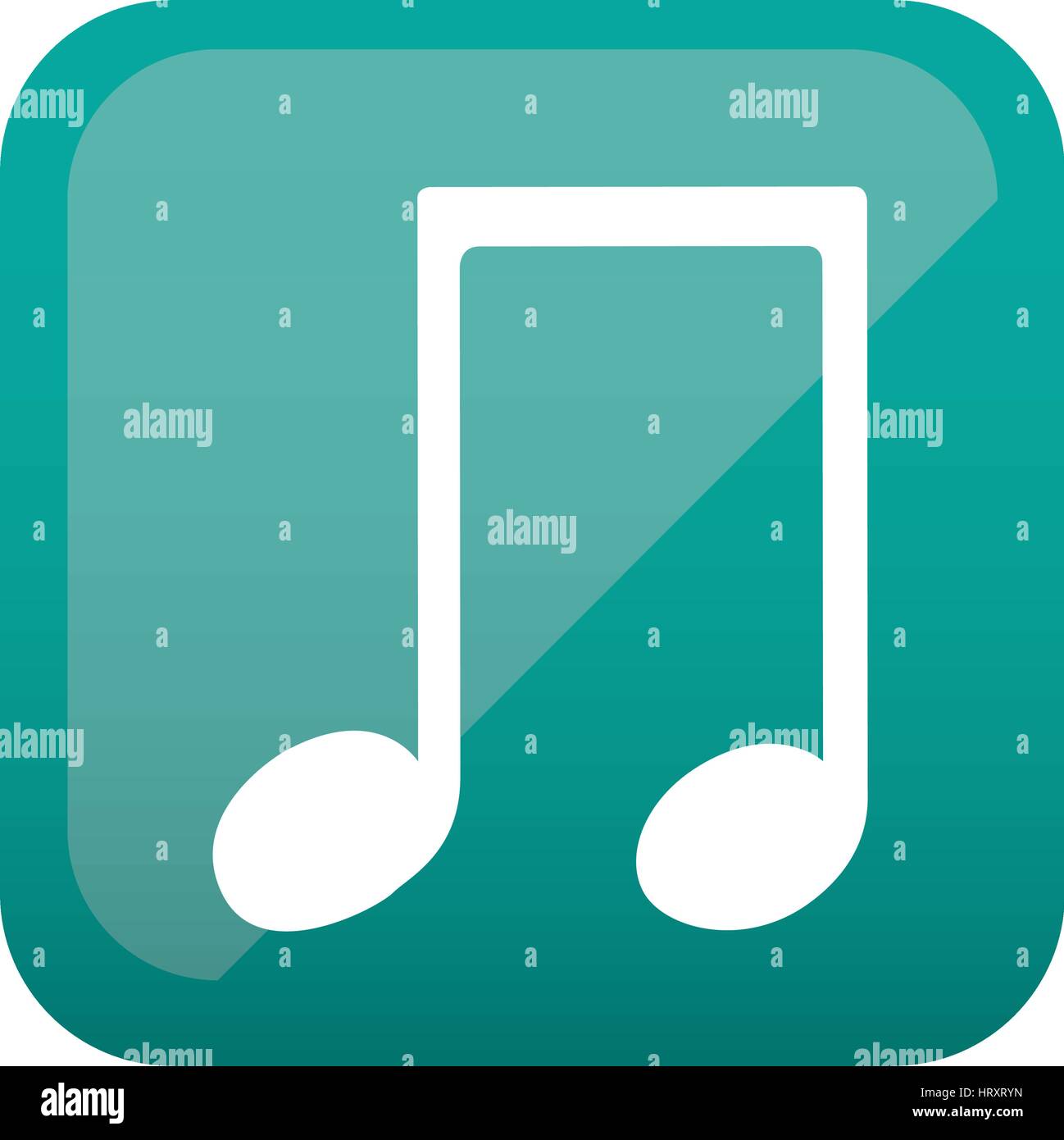 color square with musical note Stock Vector Image & Art - Alamy