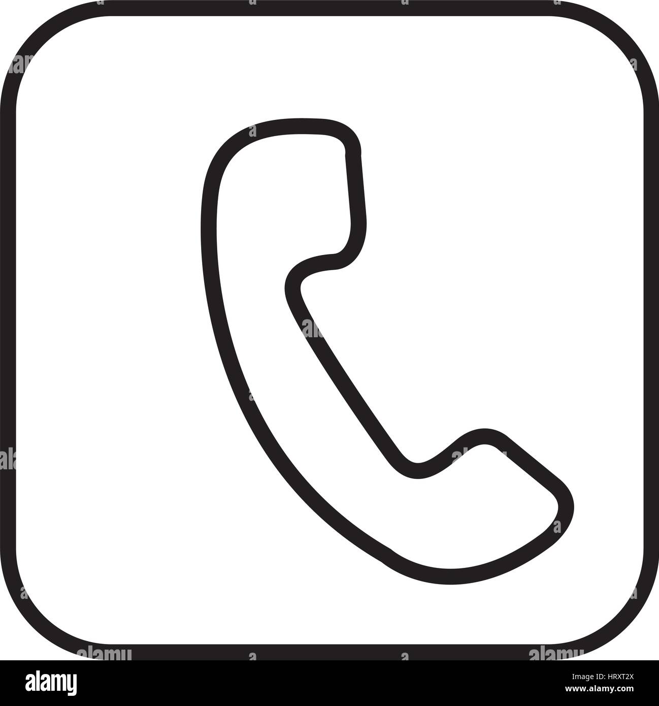 White Telephone Icon