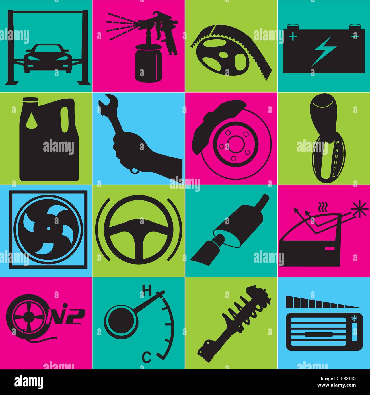 Car repair tools icons Stock Vector Images - Alamy
