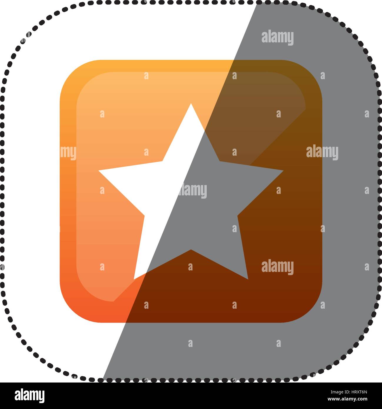 sticker color square emblem with star icon Stock Vector Image & Art - Alamy