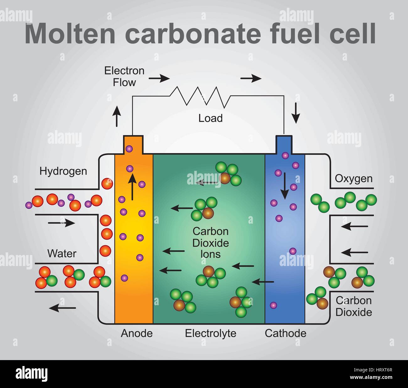 Molten carbonate fuel cell Stock Vector Images - Alamy