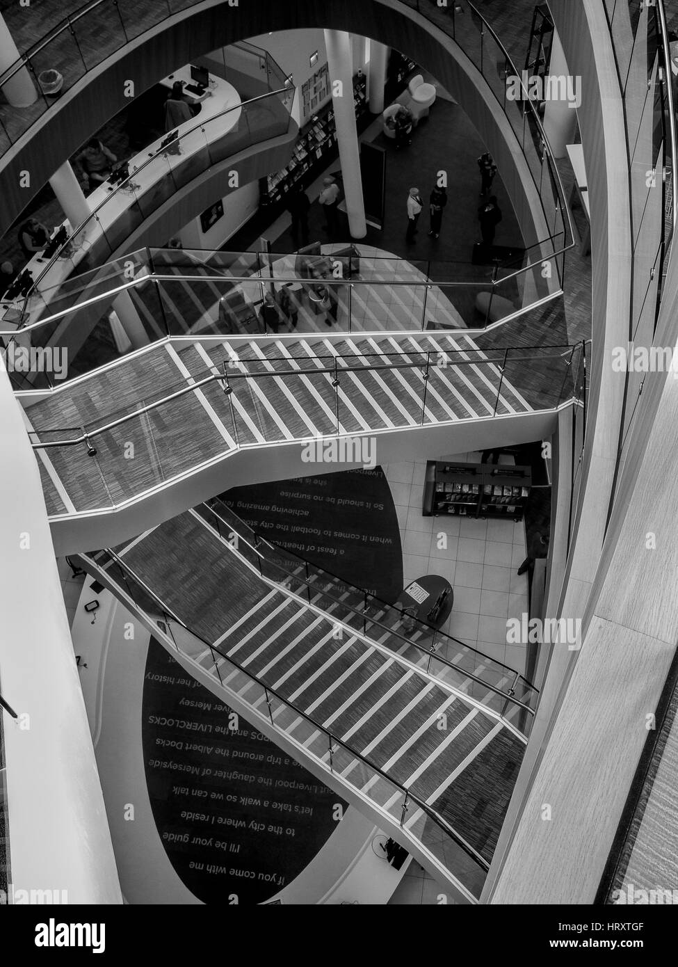 The stairs liverpool Black and White Stock Photos & Images - Alamy