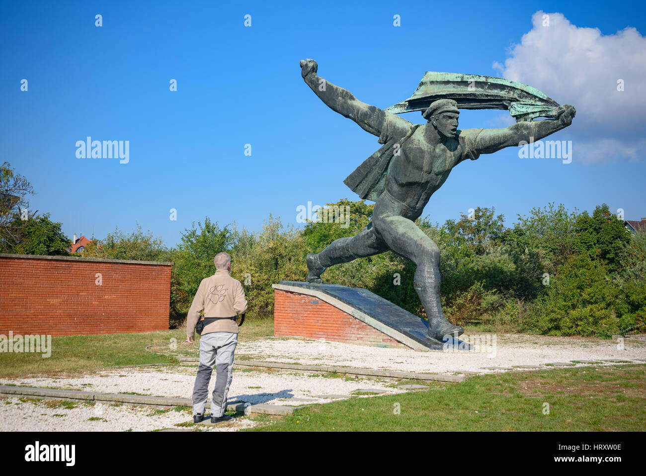 Large Communist statue in the Communist Park, Budapest Stock Photo - Alamy