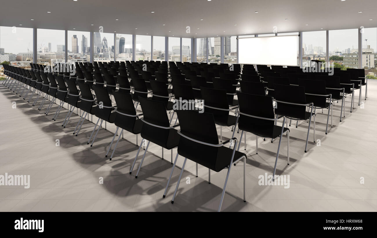 3d rendering empty meeting room hi-res stock photography and images - Alamy