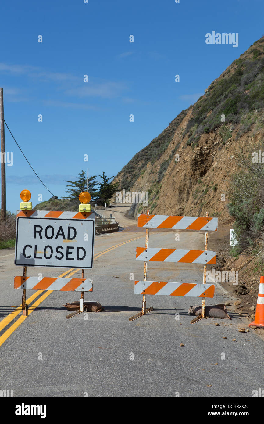 Pacific Coast Highway Pch Road Closed At Ragged Point Californias