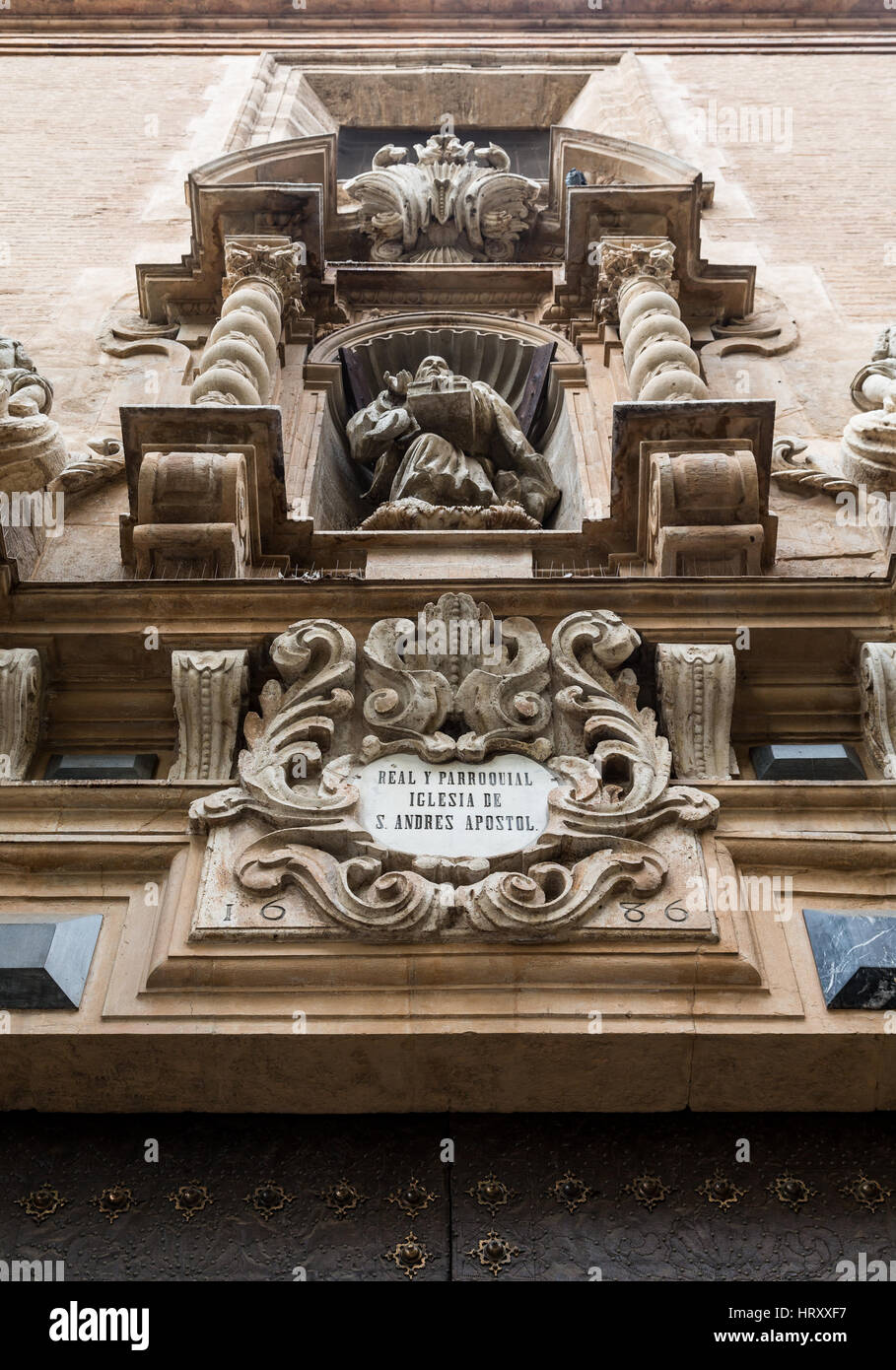 Crest for Saint Andres in Valencia Stock Photo - Alamy
