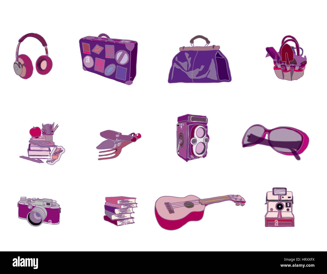 Shopping accessory vector and illustrator Stock Photo - Alamy