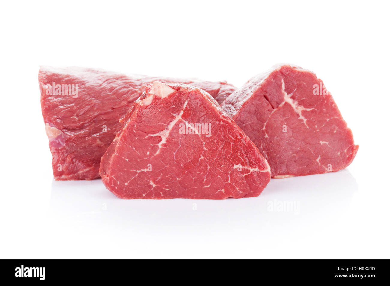 Fillet steak beef meat. Isolated on white background Stock Photo - Alamy