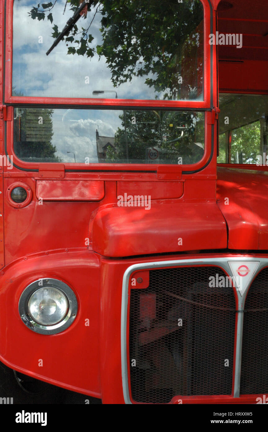 An old routemaster london bus crop Stock Photo - Alamy
