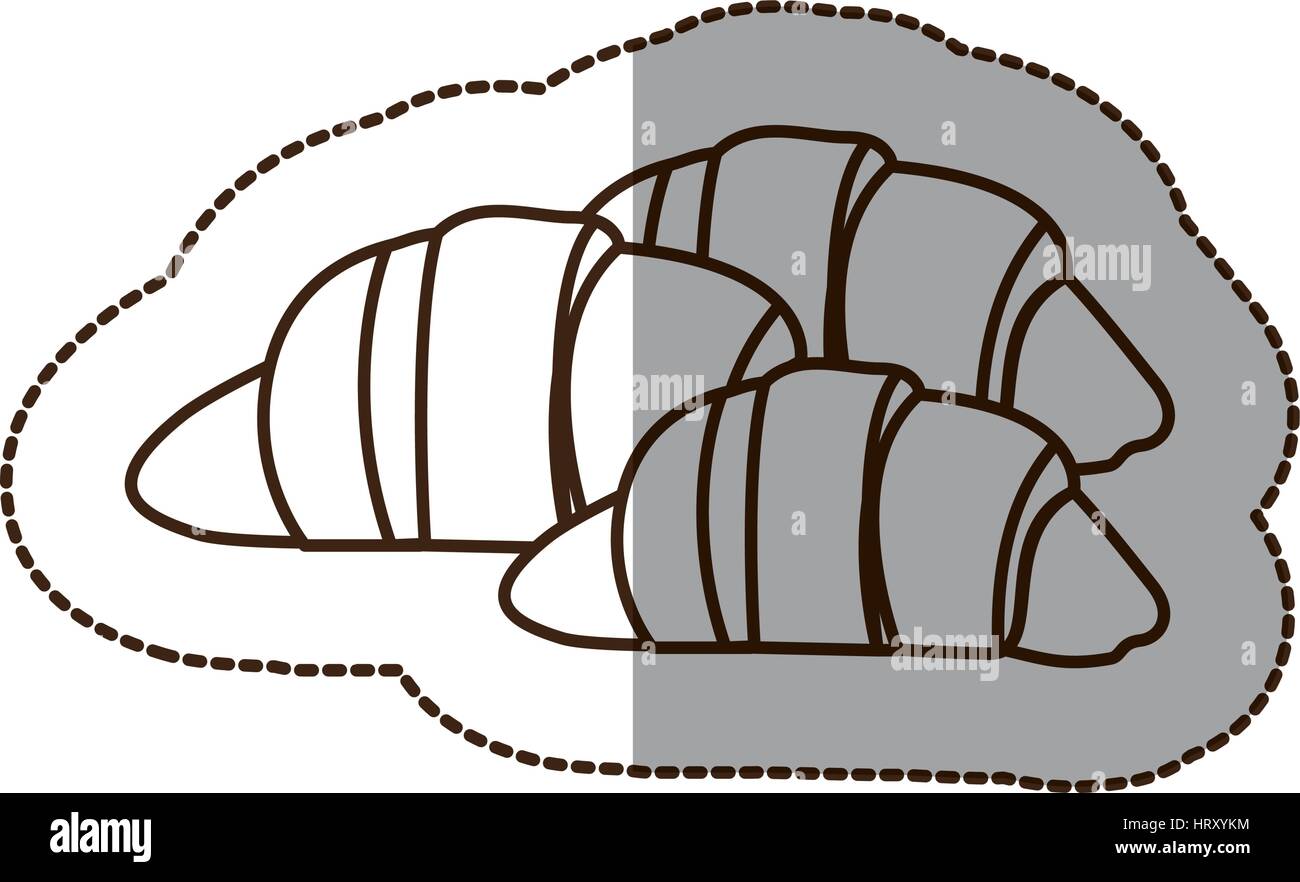 figure croissant bread icon Stock Vector Image & Art - Alamy