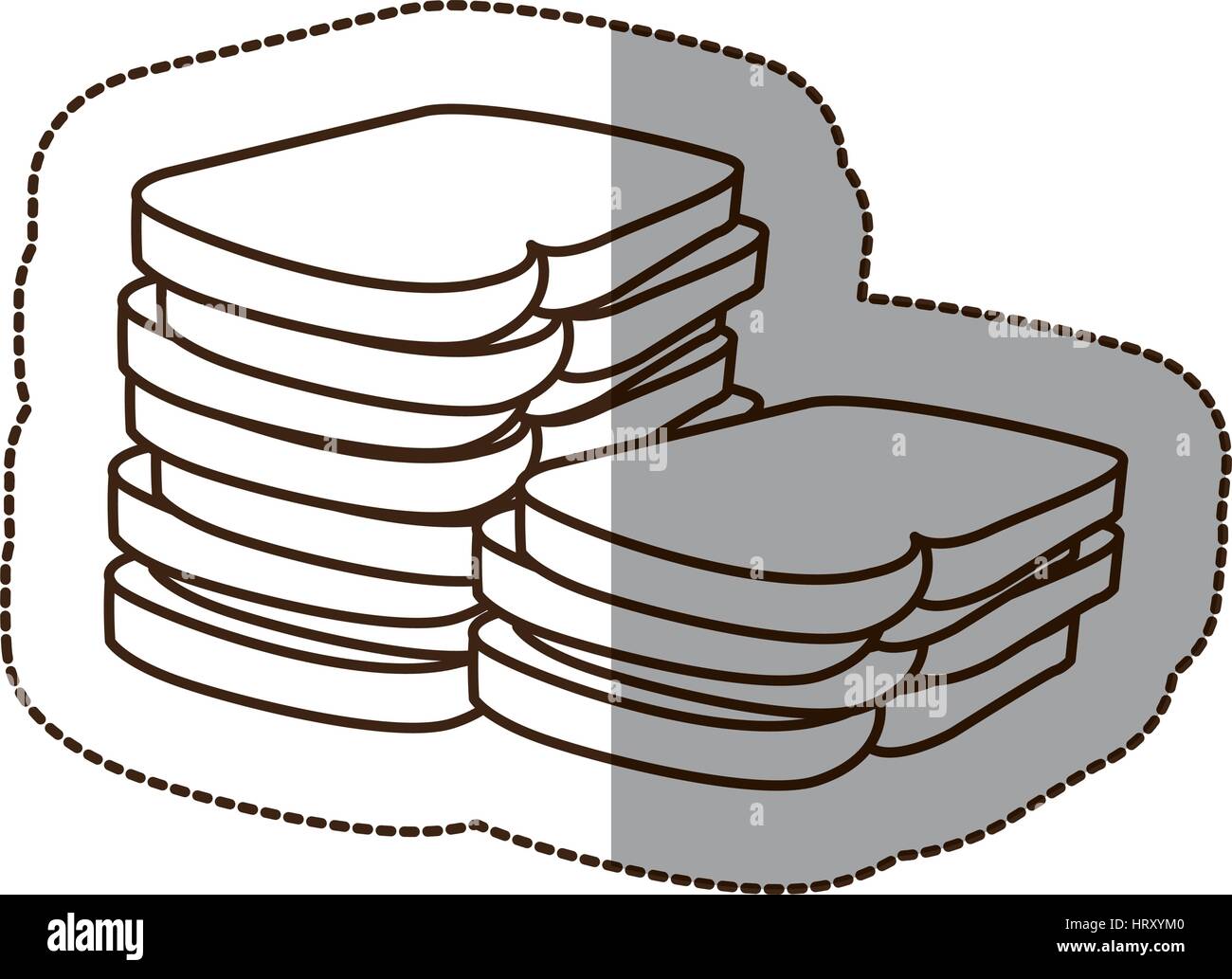 figure white bread icon Stock Vector Image & Art - Alamy