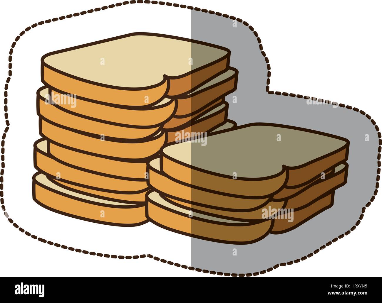color-white-bread-icon-stock-vector-image-art-alamy