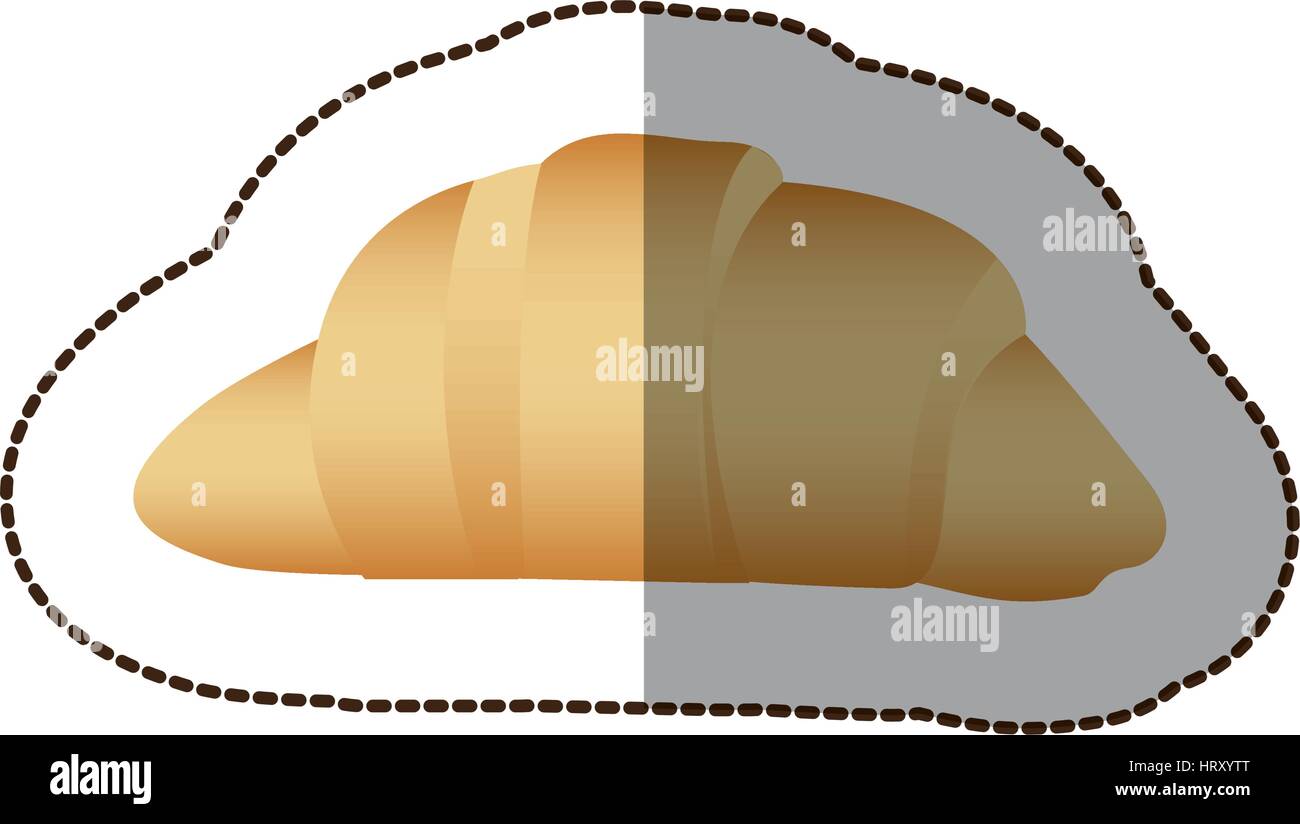 colorful croissant bread icon Stock Vector Image & Art - Alamy