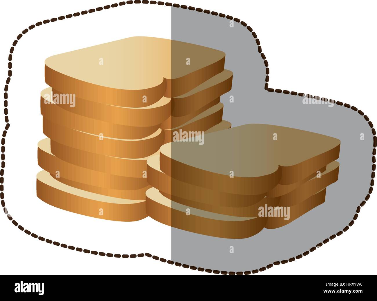 colorful white bread icon Stock Vector Image & Art - Alamy