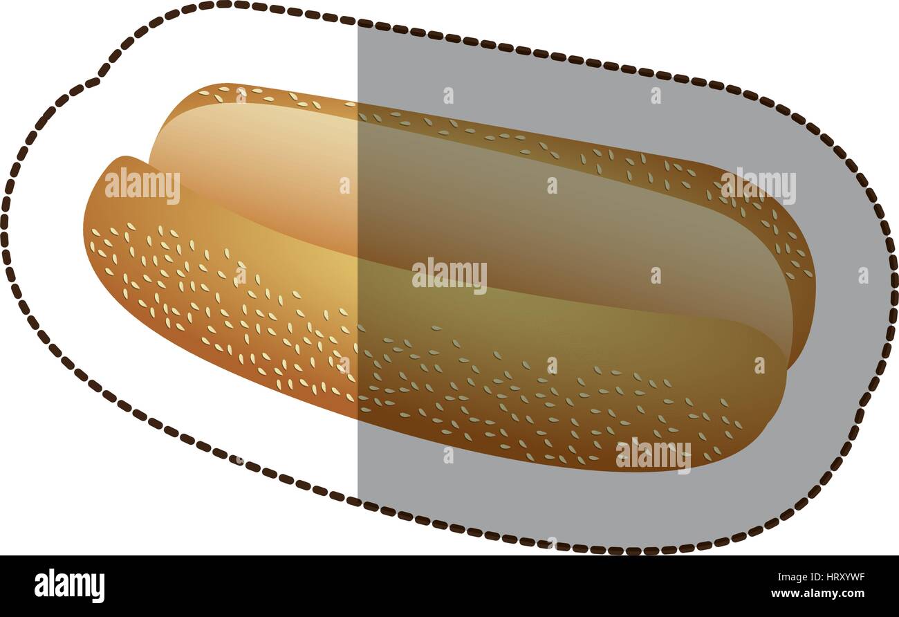 Clip image sandwich wiener frankfurter Stock Vector Images - Alamy