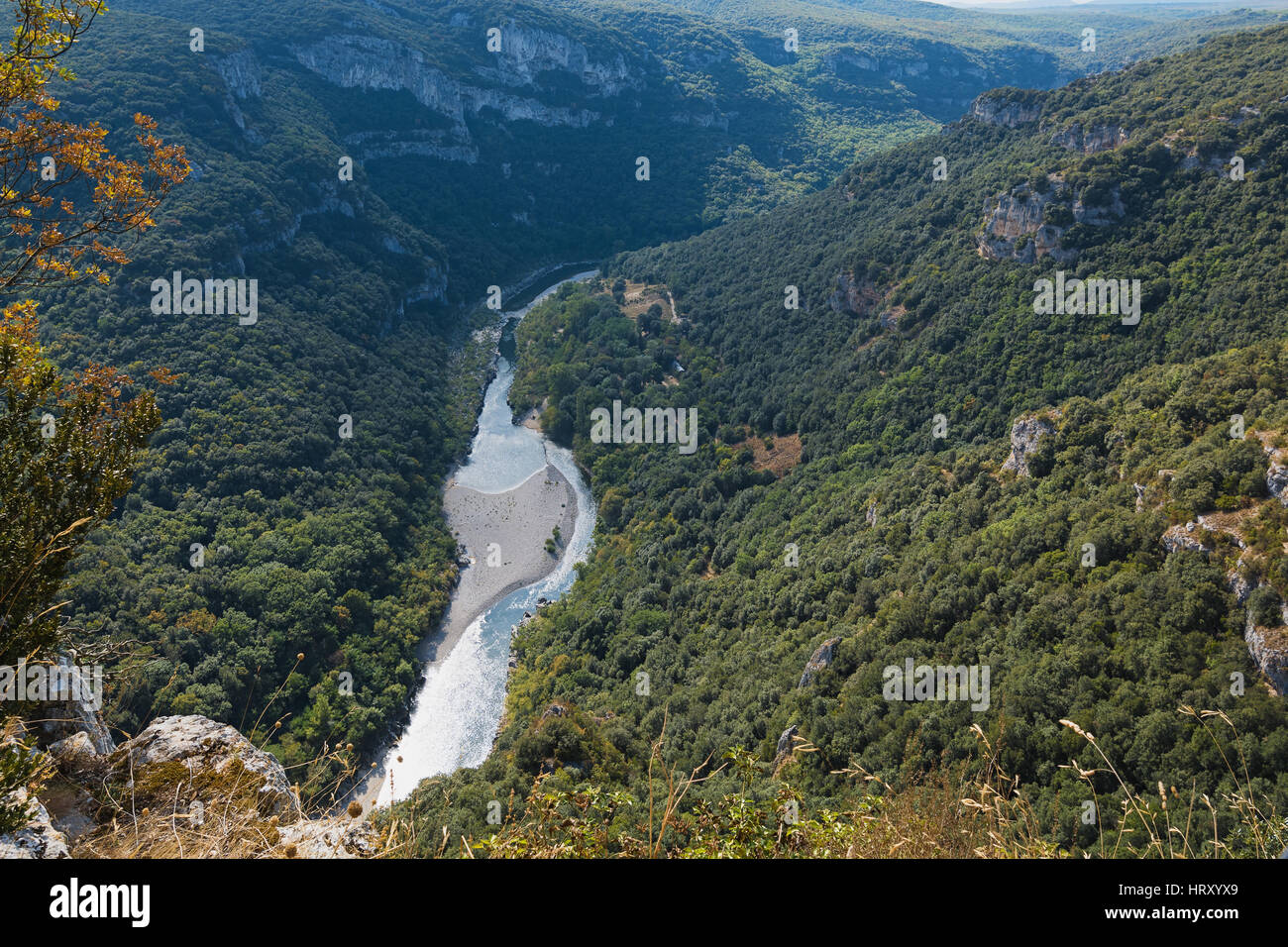 The Gorges de Ardeche is made up of a series of gorges in the river ...