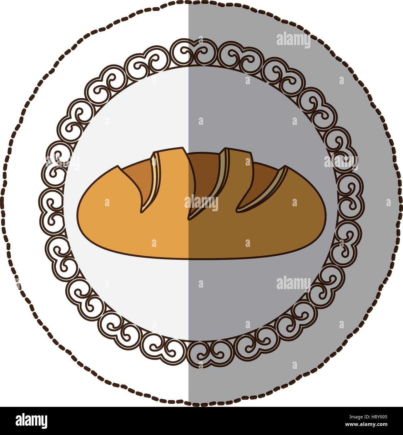 emblem nomal bread icon Stock Vector Image & Art - Alamy