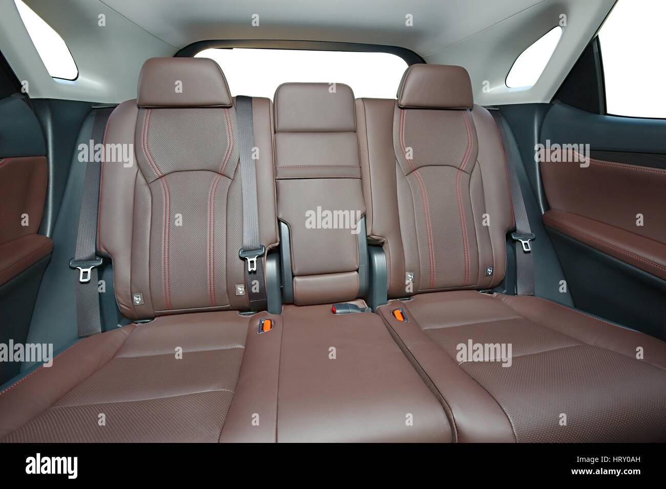 Car Interior Backseats Stock Photo - Alamy
