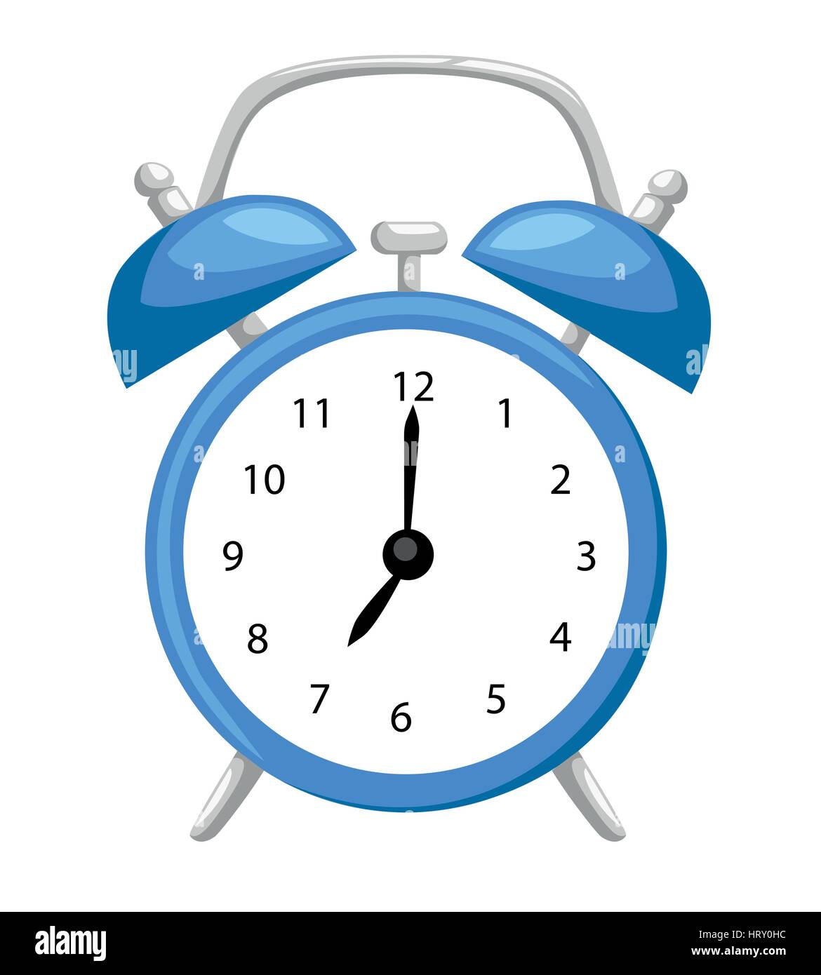 White long alarm clock Stock Vector Images - Alamy