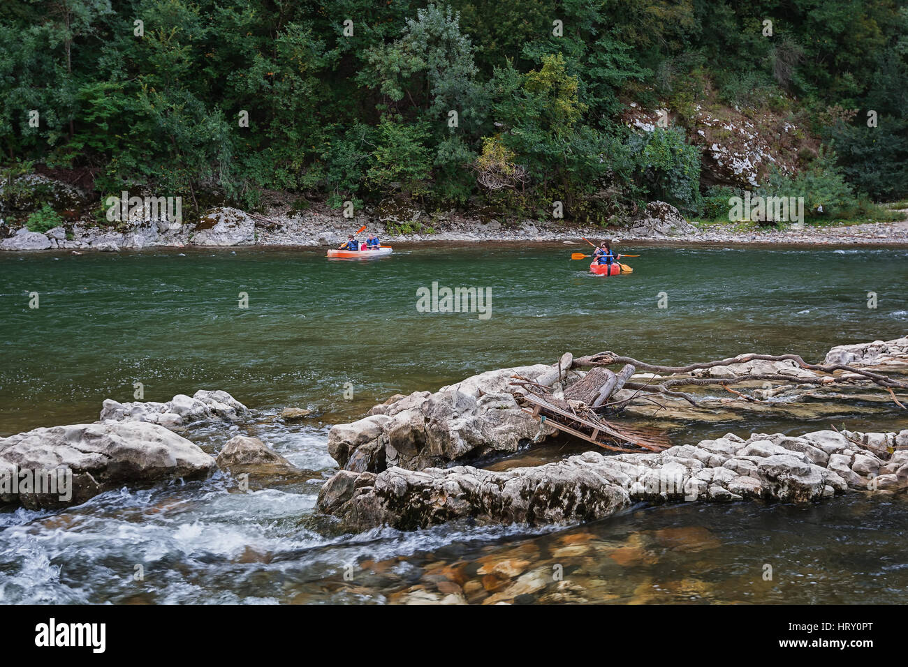 Kayaking down river hi-res stock photography and images - Alamy